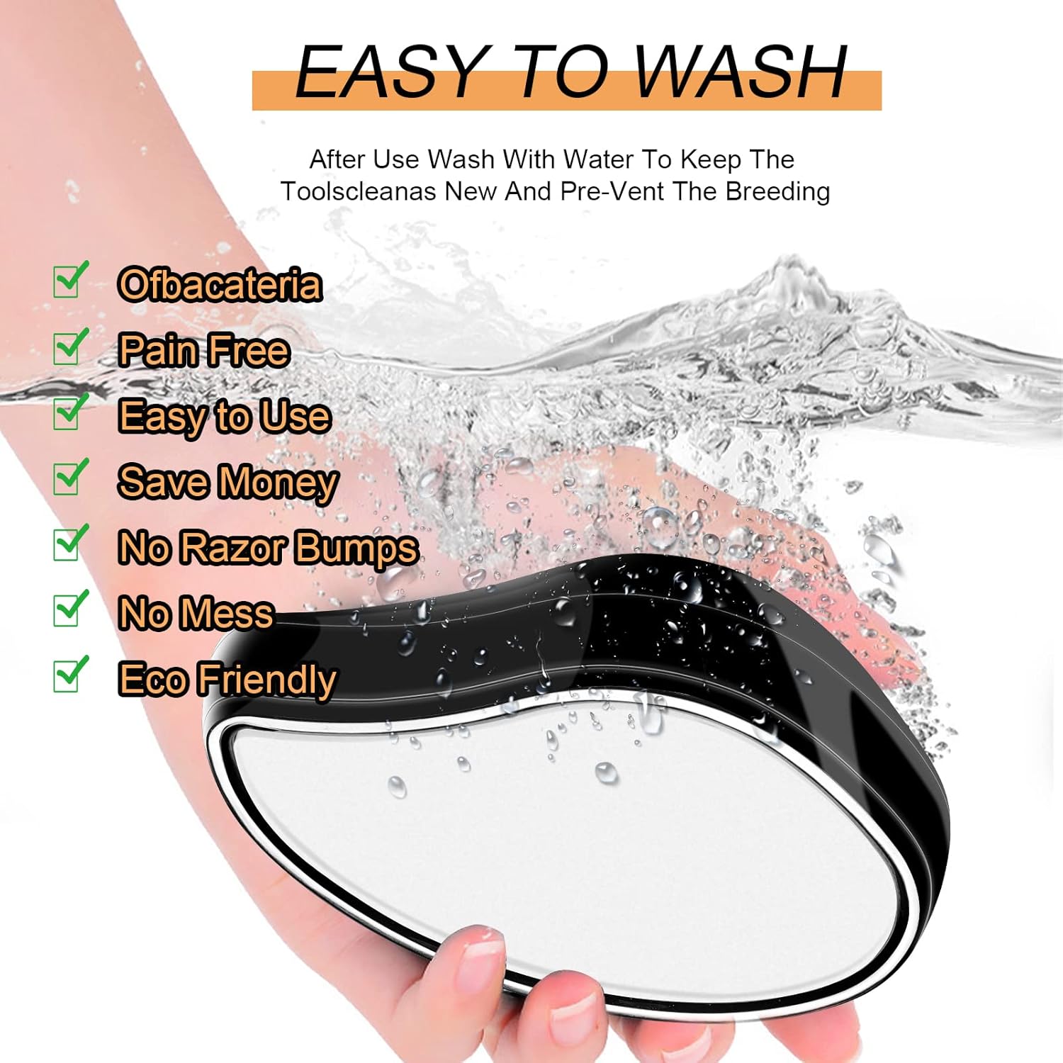 Crystal Hair Eraser, Canvalite Crystal Hair Remover, Fast & Easy Hair ...