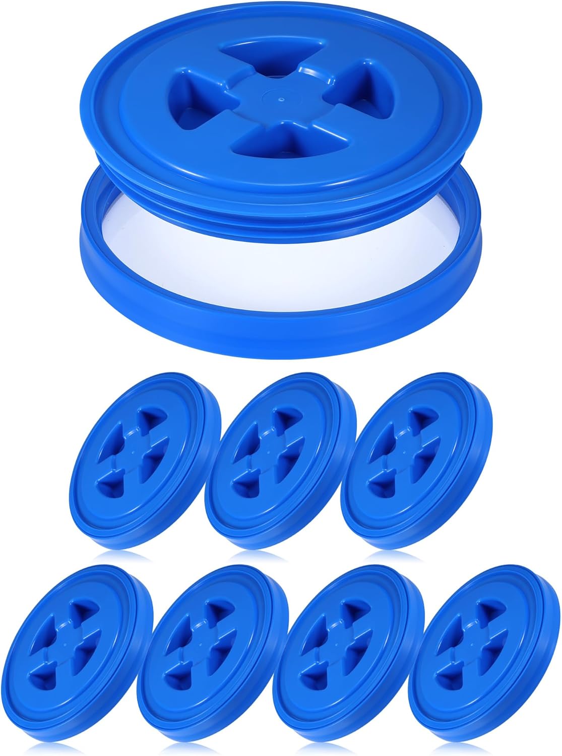 Amazon.com: Mifoci 7 Pieces 5 Gallon Bucket Lids Plastic Screw Seal ...