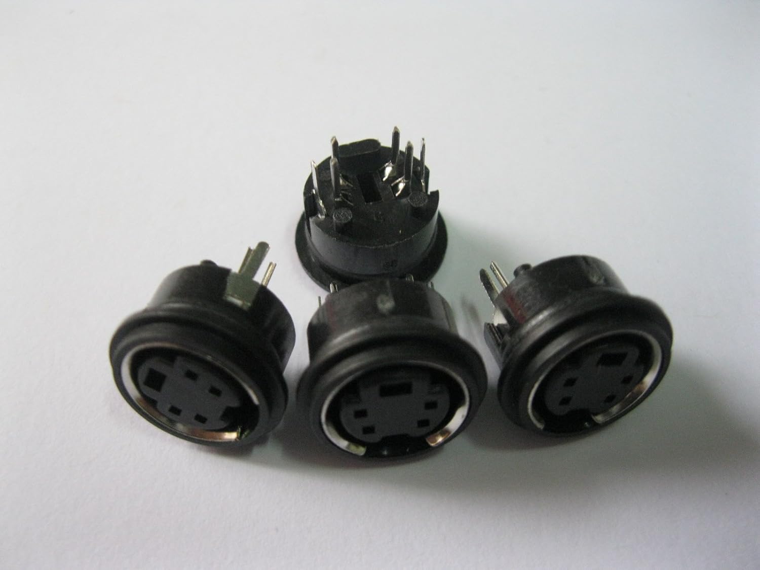 Amazon.com: 200 Pcs Mini 4 Pin DIN Jack Circular PCB Mount Female ...