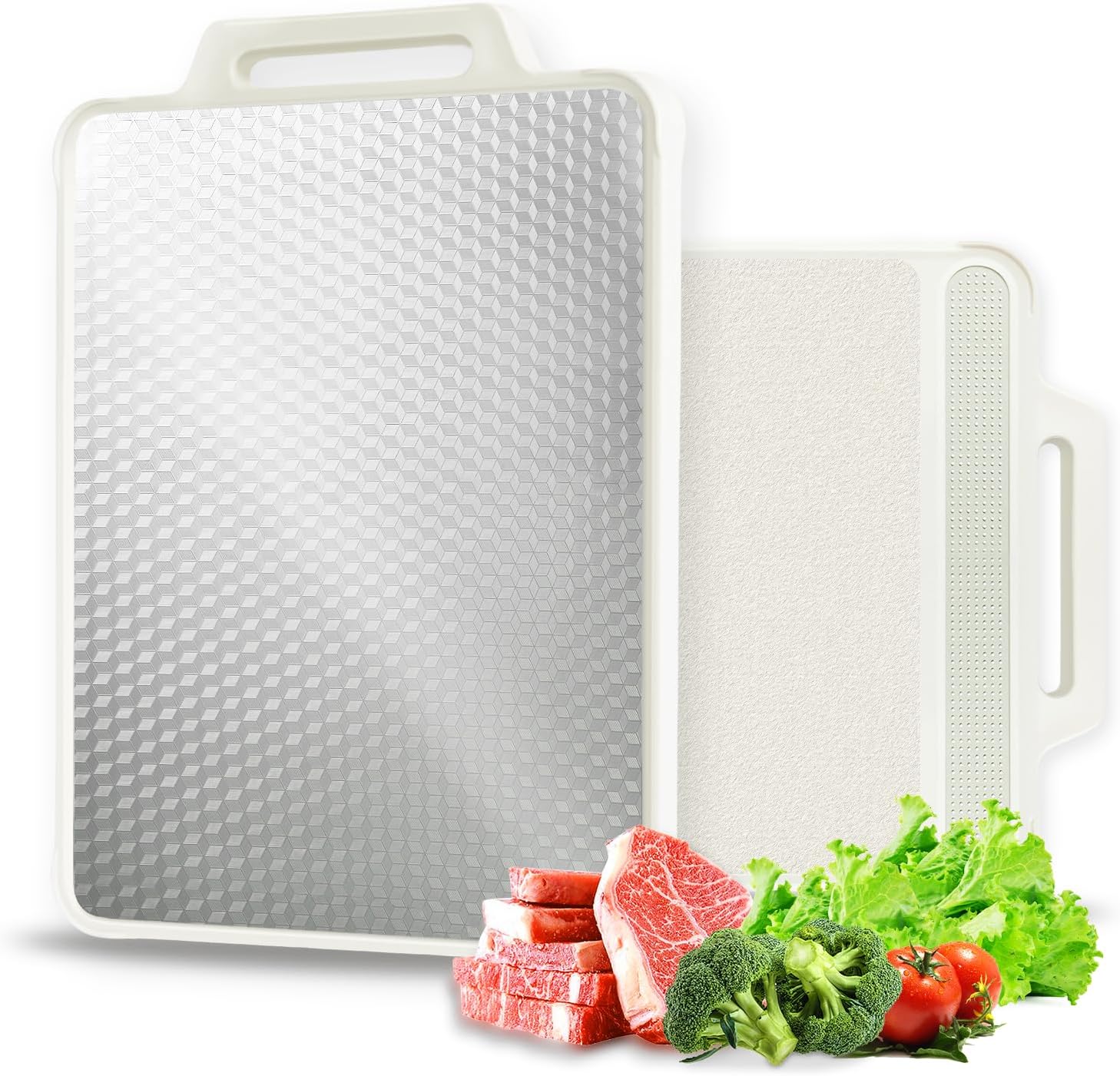 Double Sided Stainless Steel Cutting Board 16x11 Non-Toxic — 100% off ...