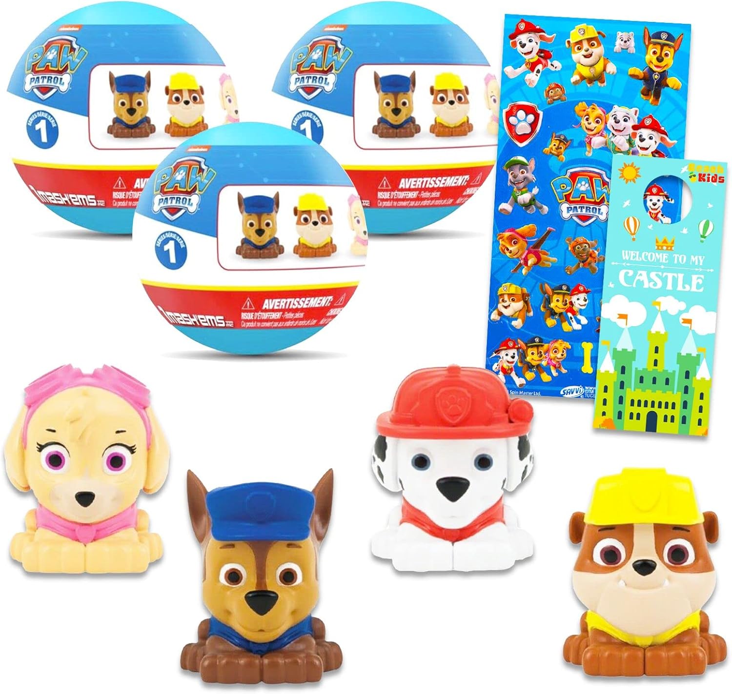 Amazon.com: Paw Patrol 3 Pack Mash 'EMS Blind Toys Party Favors ...