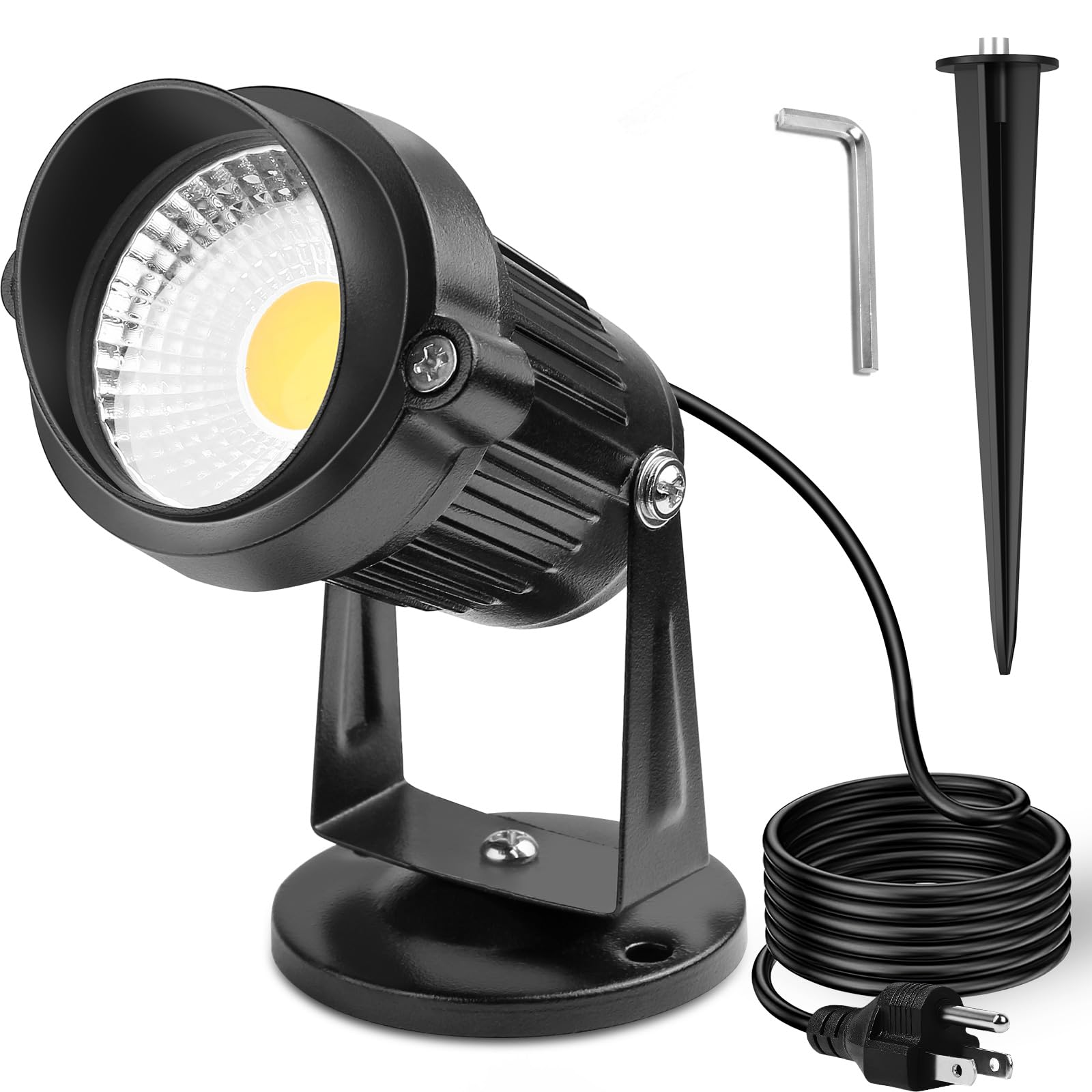 OurLeeme Spot Lights Outdoor - 6W 120V Waterproof Outdoor Spotlight for ...