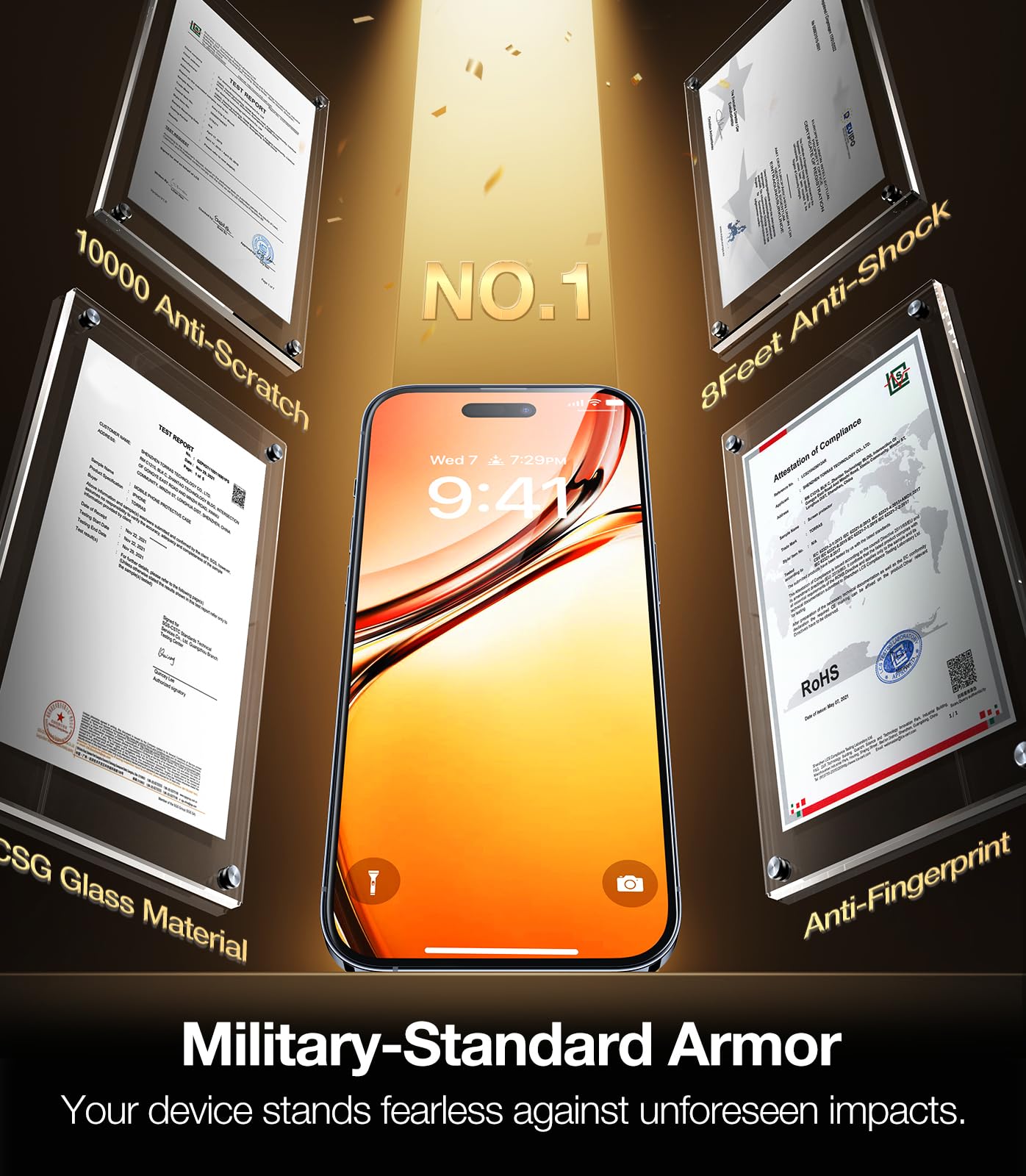 Snapklik.com : TORRAS Diamond Shield For iPhone 14 Pro Max Screen ...