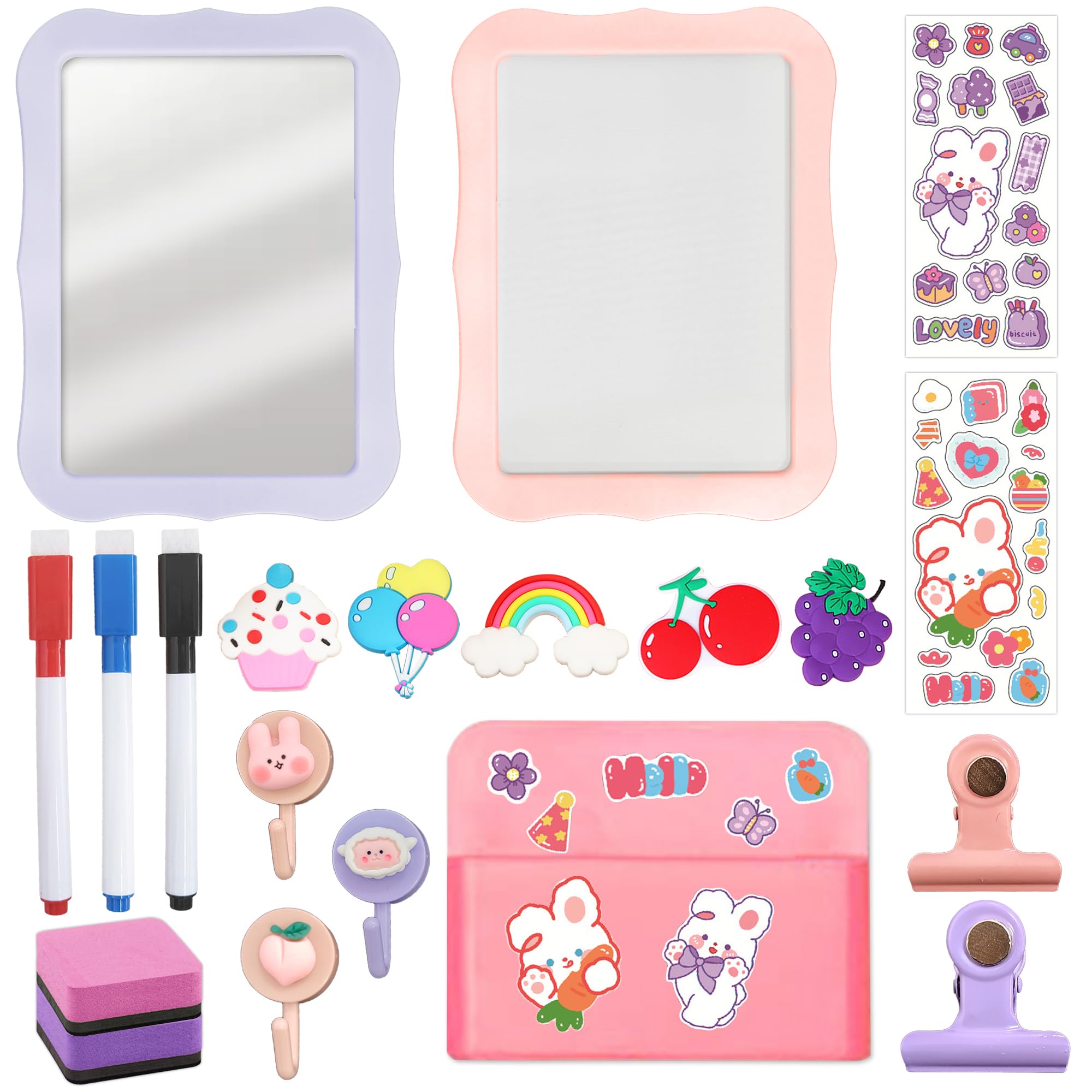 Snapklik.com : DRWATE 20 PCS Magnetic Locker Accessories For Girls