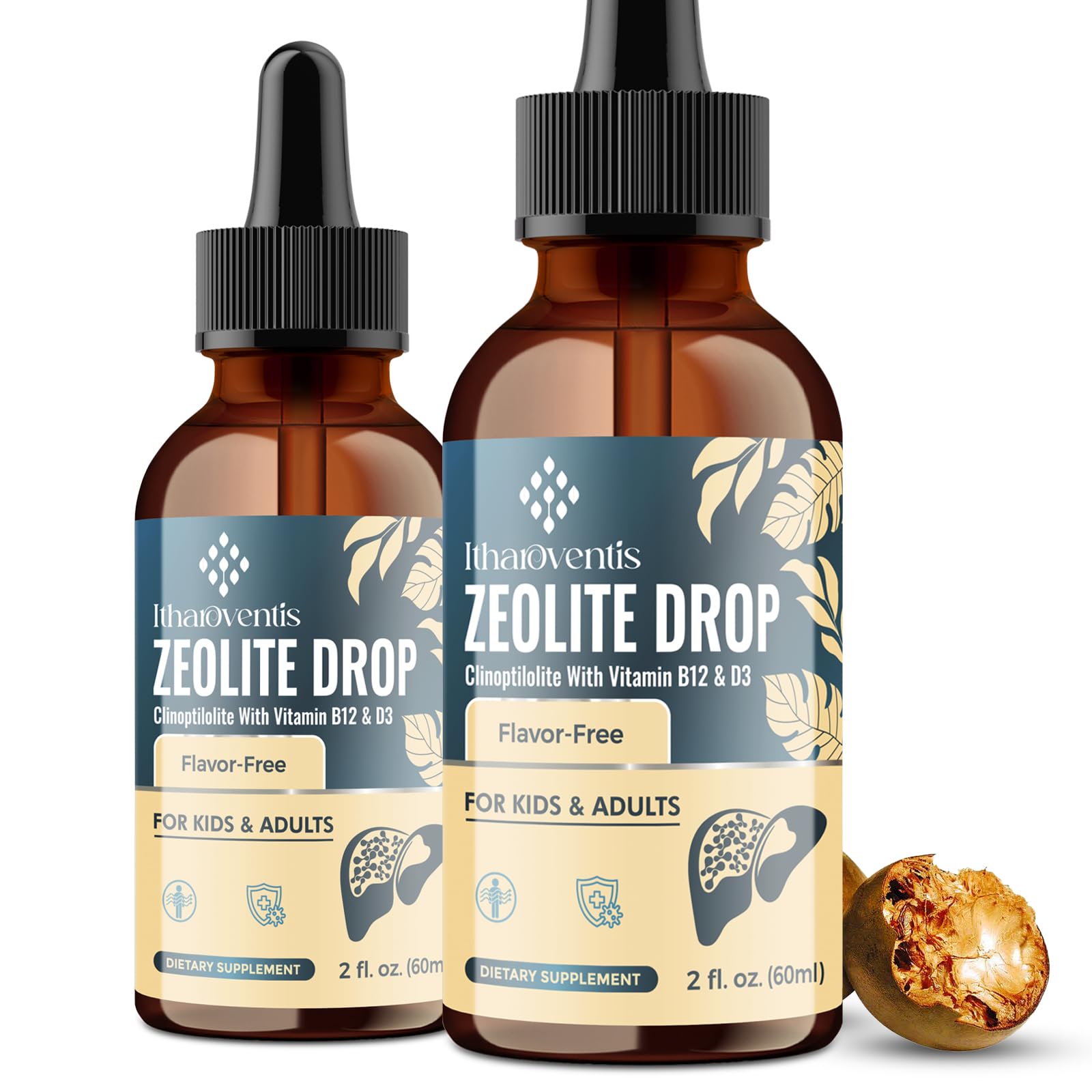 Zeolite Drops Clinoptilolite Zeolite With Pure Vitamins B12 And D3 ...