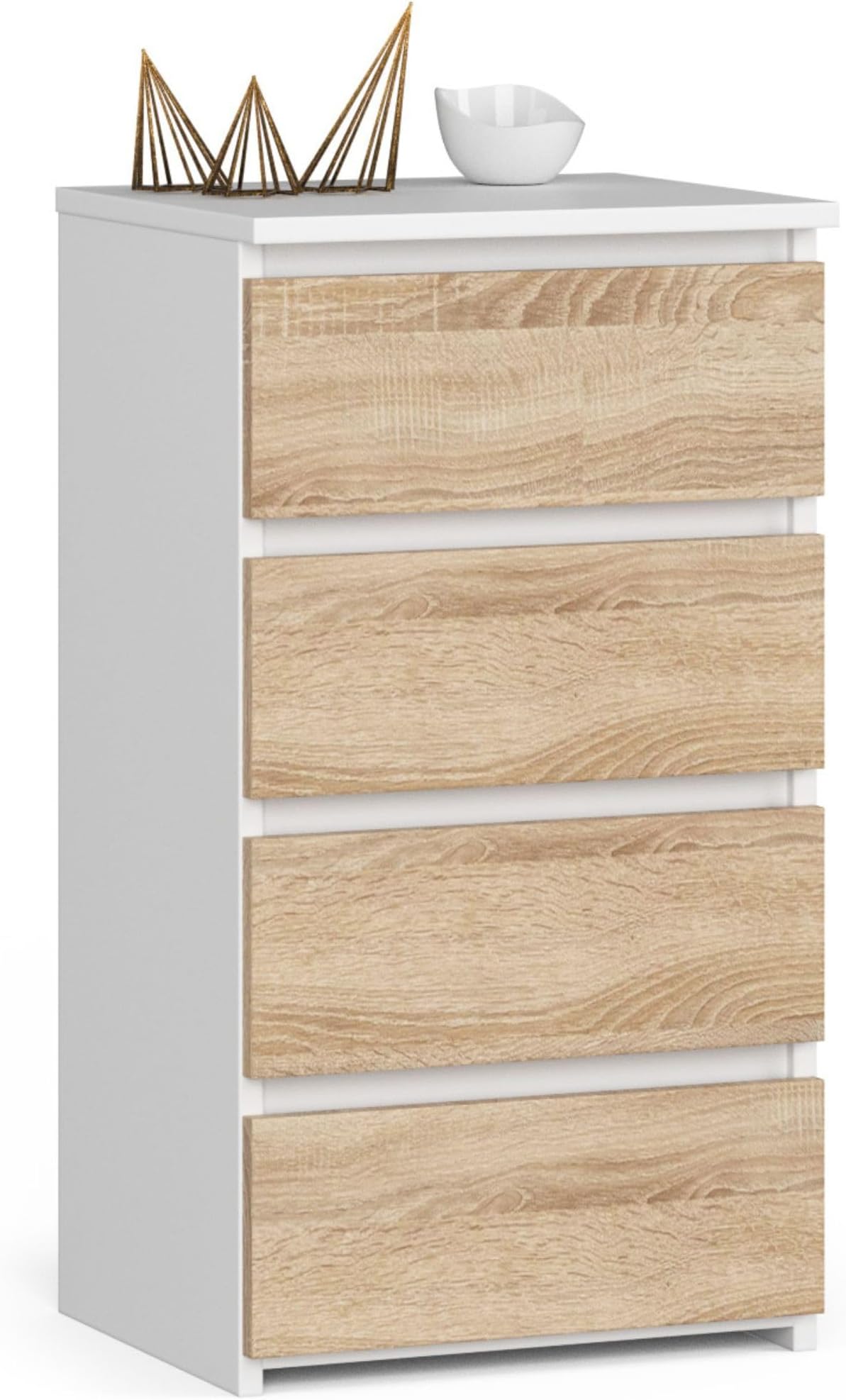 AKORD | Cassettiera a 4 Cassetti | Credenza Alta | Moderna Mobiletto ...