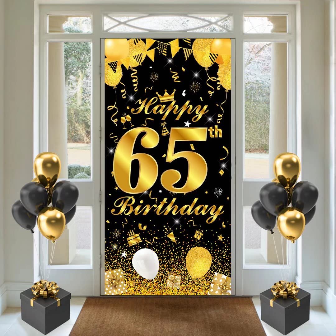 65th Birthday Banner 65th Birthday Decorations For Him 65th Banner ...