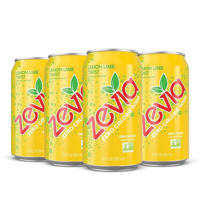 Amazon.com : Zevia Zero Calorie Soda, Lemon Lime Twist, 12 Ounce Cans ...