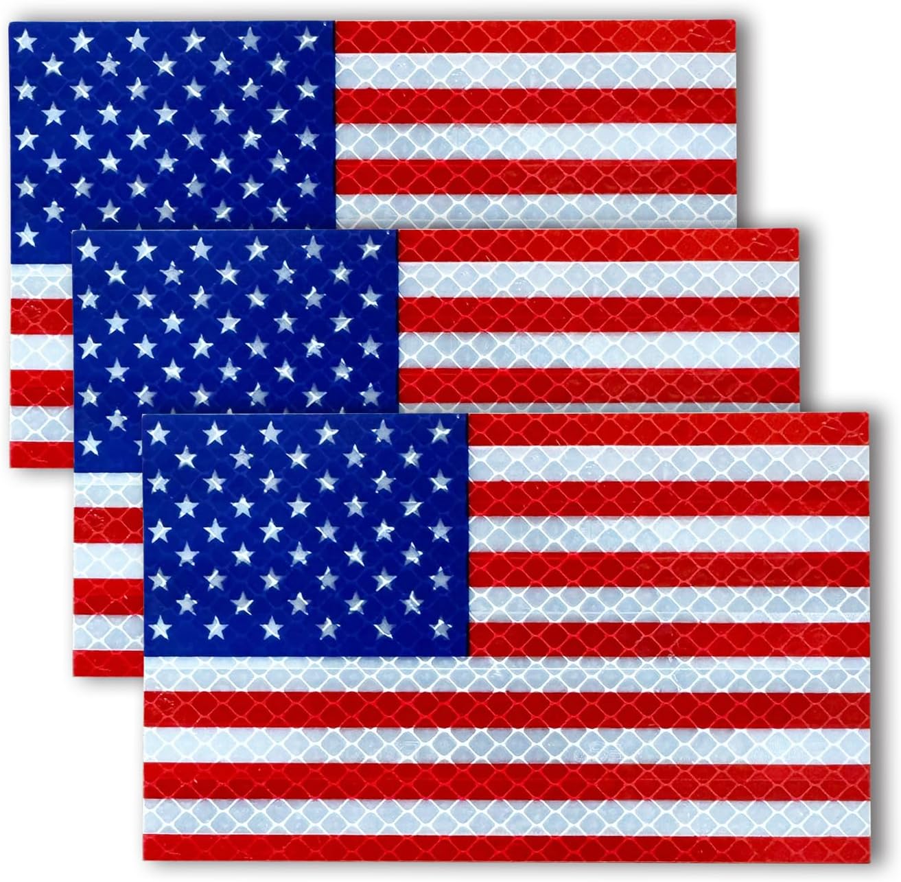 Amazon.com: 10 Pack American Flag Stickers - Made of 3M Vinyl - USA ...