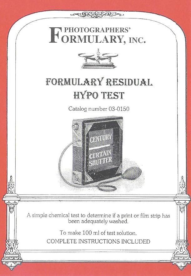 Amazon.com : Photographers' Formulary 03-0150 Residual Hypo Test for ...