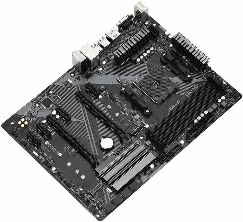 Amazon.com: Asrock B450 PRO4 R2.0 AM4 AMD Promontory B450 SATA 6Gbps ...