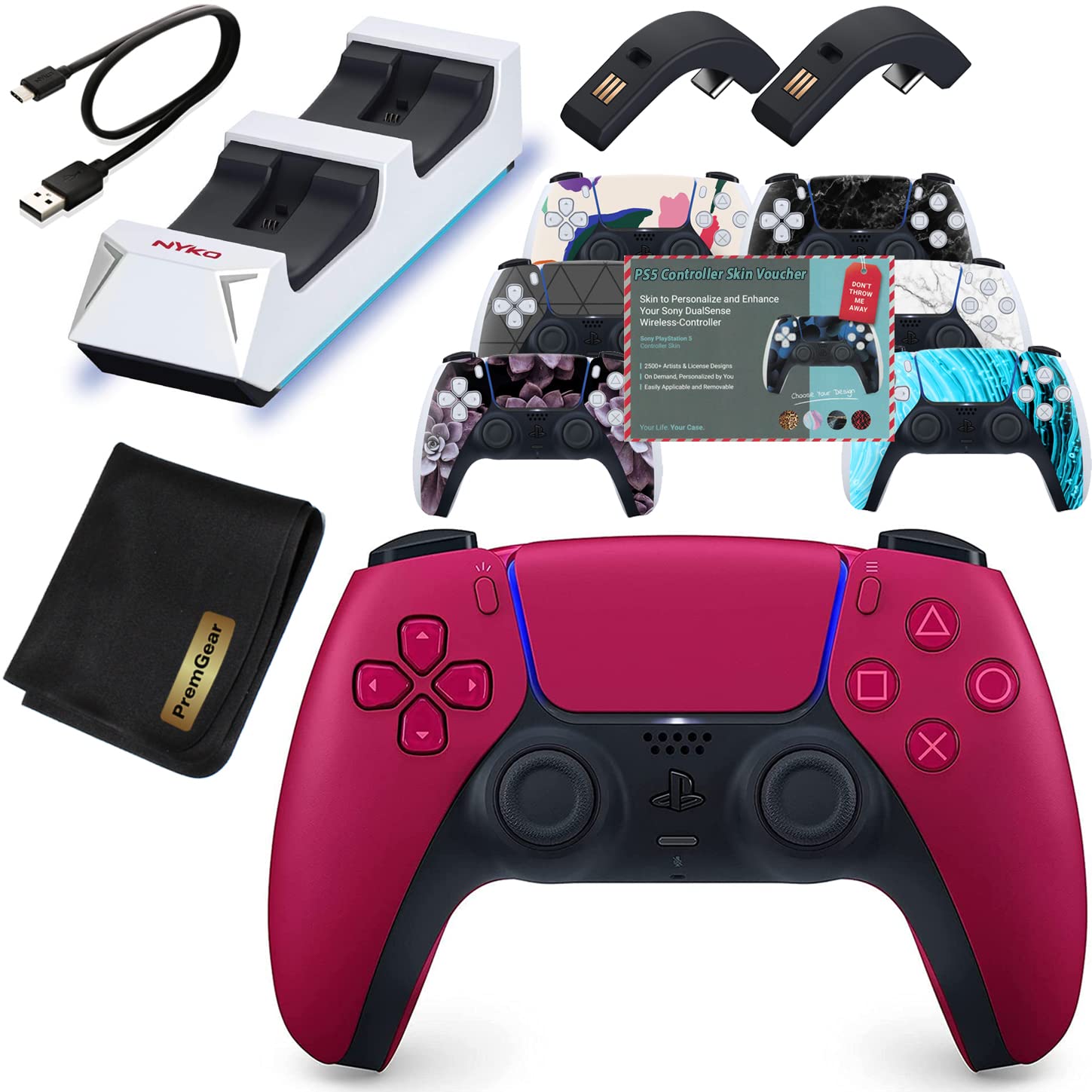 Amazon.com: PlayStation Cosmic Red Sony DualSense Wireless PS5 ...