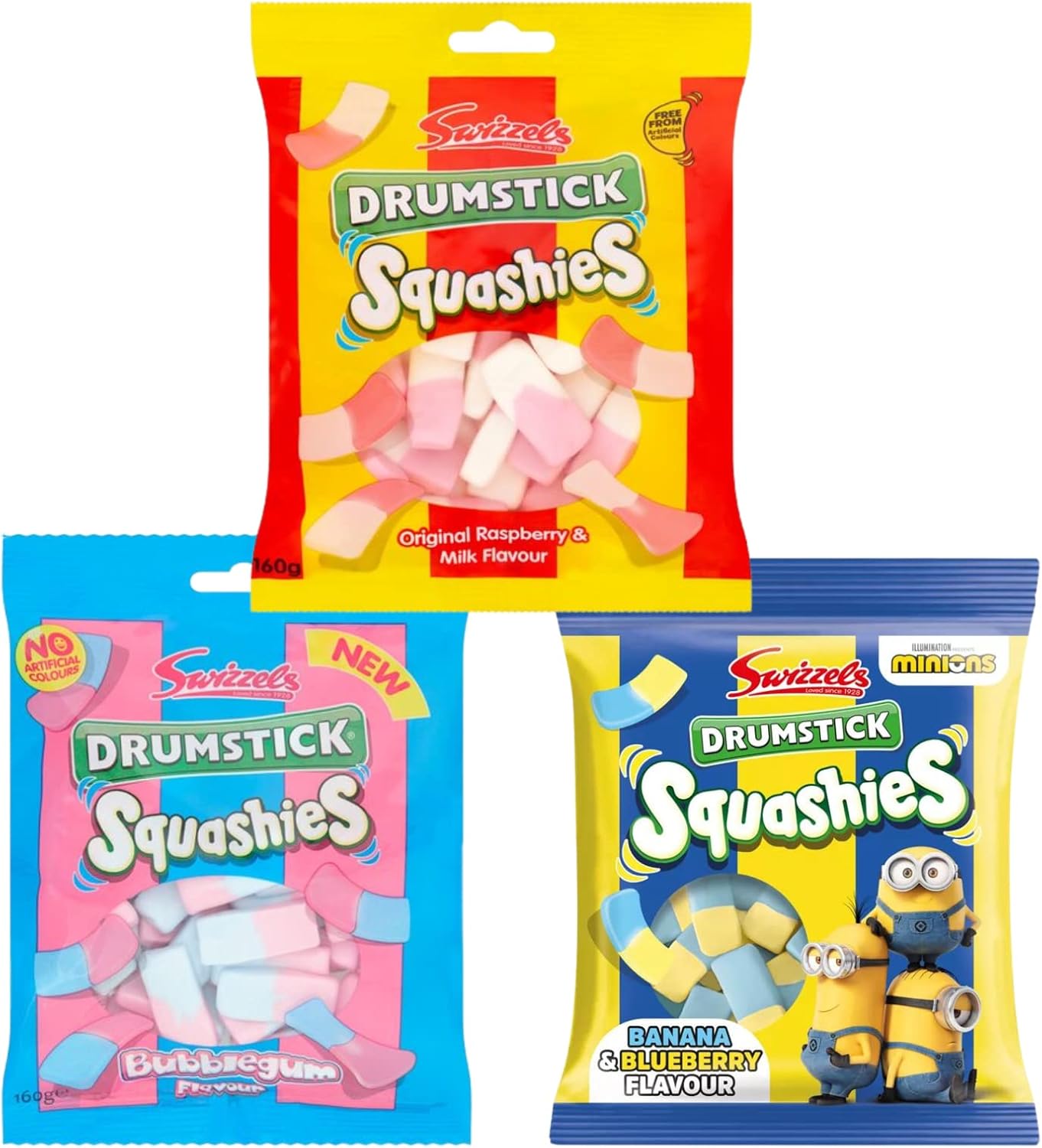 Swizzel’s Squashies Drumsticks Original, Squashies Drumstick Bubblegum ...