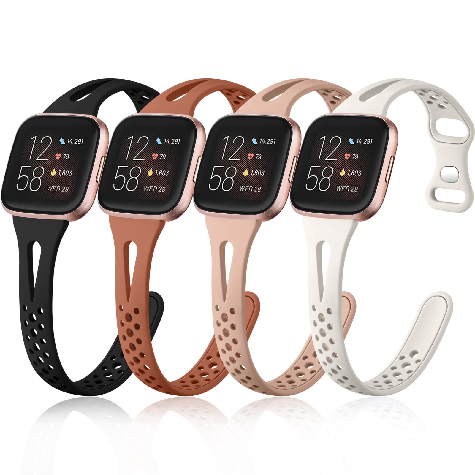 Amazon.com: Odbeai Soft Silicone Replacement Wristbands, Slim Sport ...