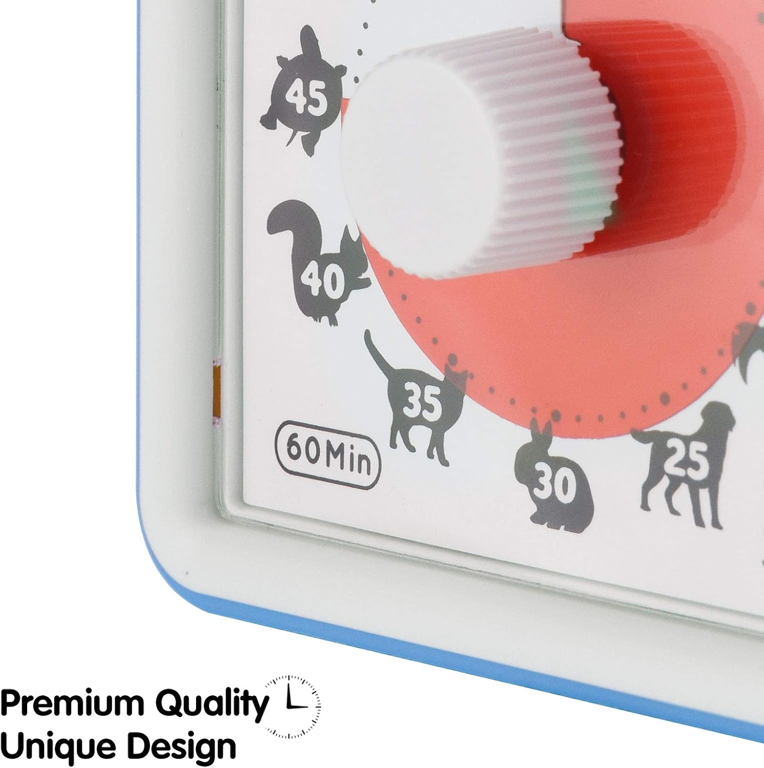 7.6CM Blue Countdown Timer, 60 Minutes Visual Timer, Kids Time ...