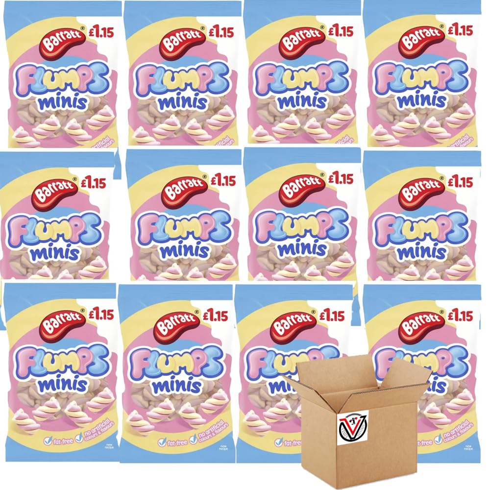 12 x VIMIX Flumps Minis Bag 120g £1.15 PMP(Full Box) - Vanilla Flavour ...