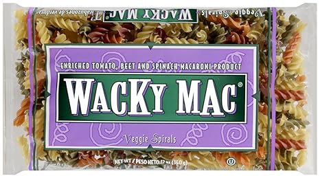 Amazon.com : Wacky Mac Enriched Veggie Spirals Pasta, 12 Oz : Rodent ...