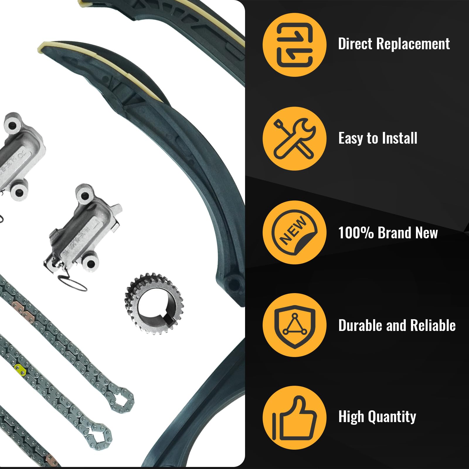 HL3Z6268A Engine Timing Chain Kit Compatible with Ford F150 3.5 ...