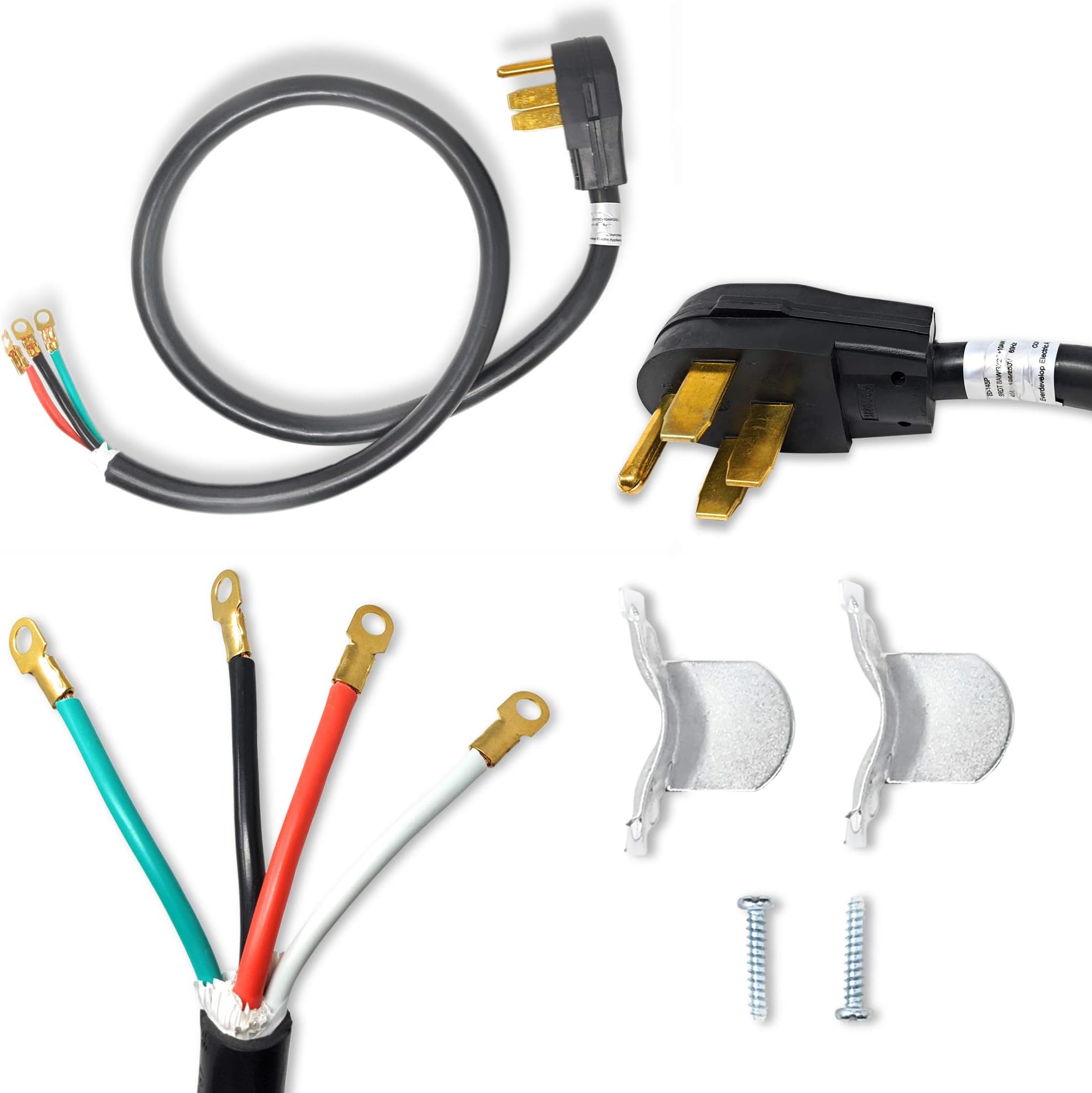 Amazon.com: General Electric WX9X35 4-wire Range Cord, 4-foot : Appliances