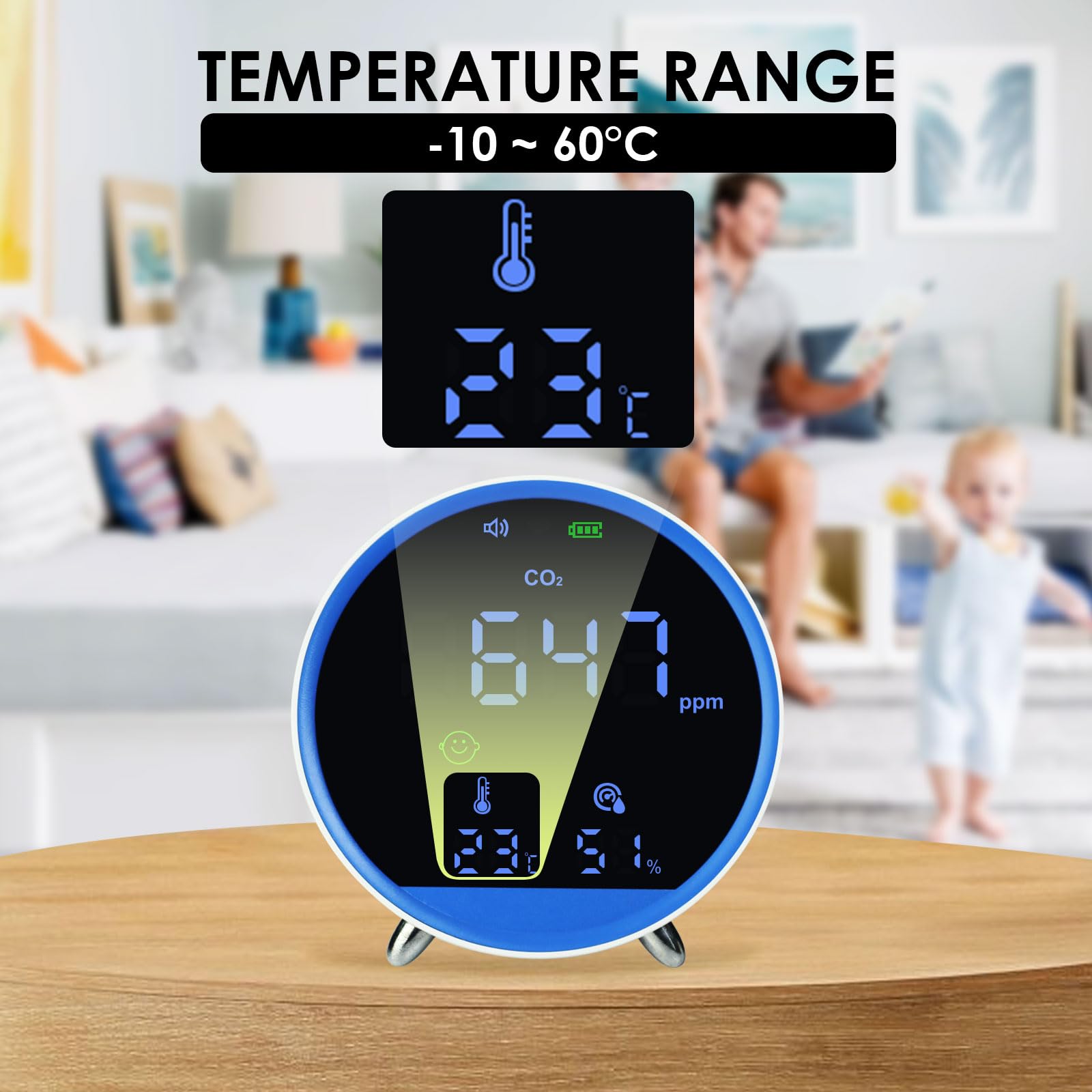 Snapklik.com : CO2 Detector Portable CO2 Monitor Carbon Dioxide ...