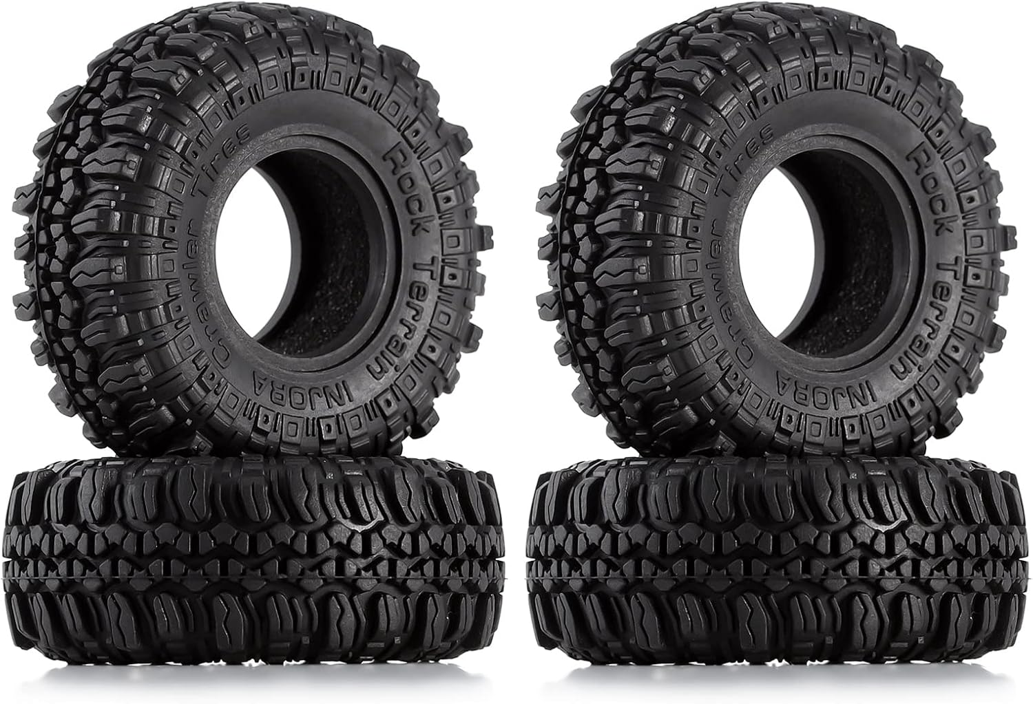 Amazon.com: Super Soft Rubber 1.0inch Wheel Tires 56 * 22mm for 1/24 RC ...