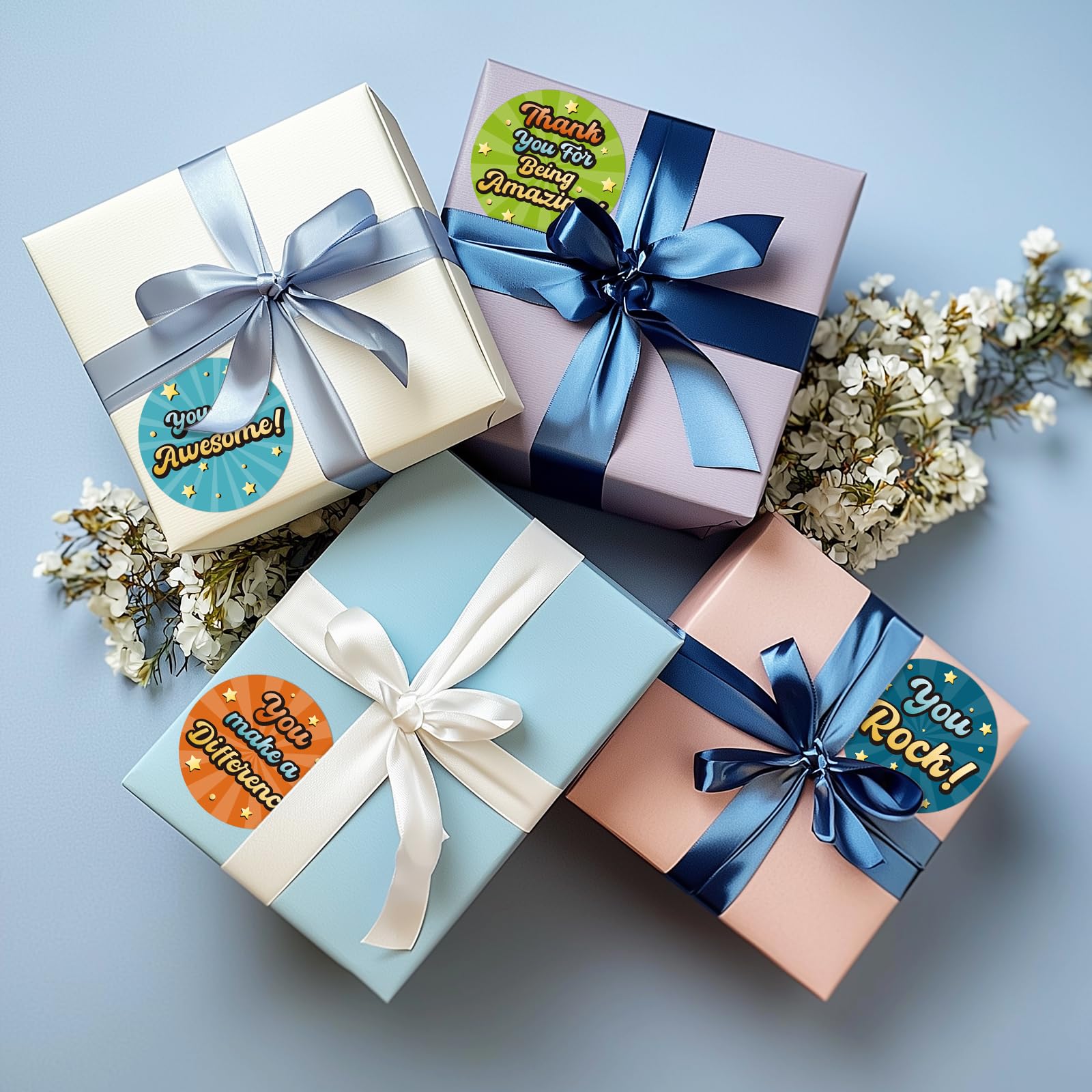 Snapklik.com : Anwyll Kudos Appreciation Thank You Stickers,120Pcs ...