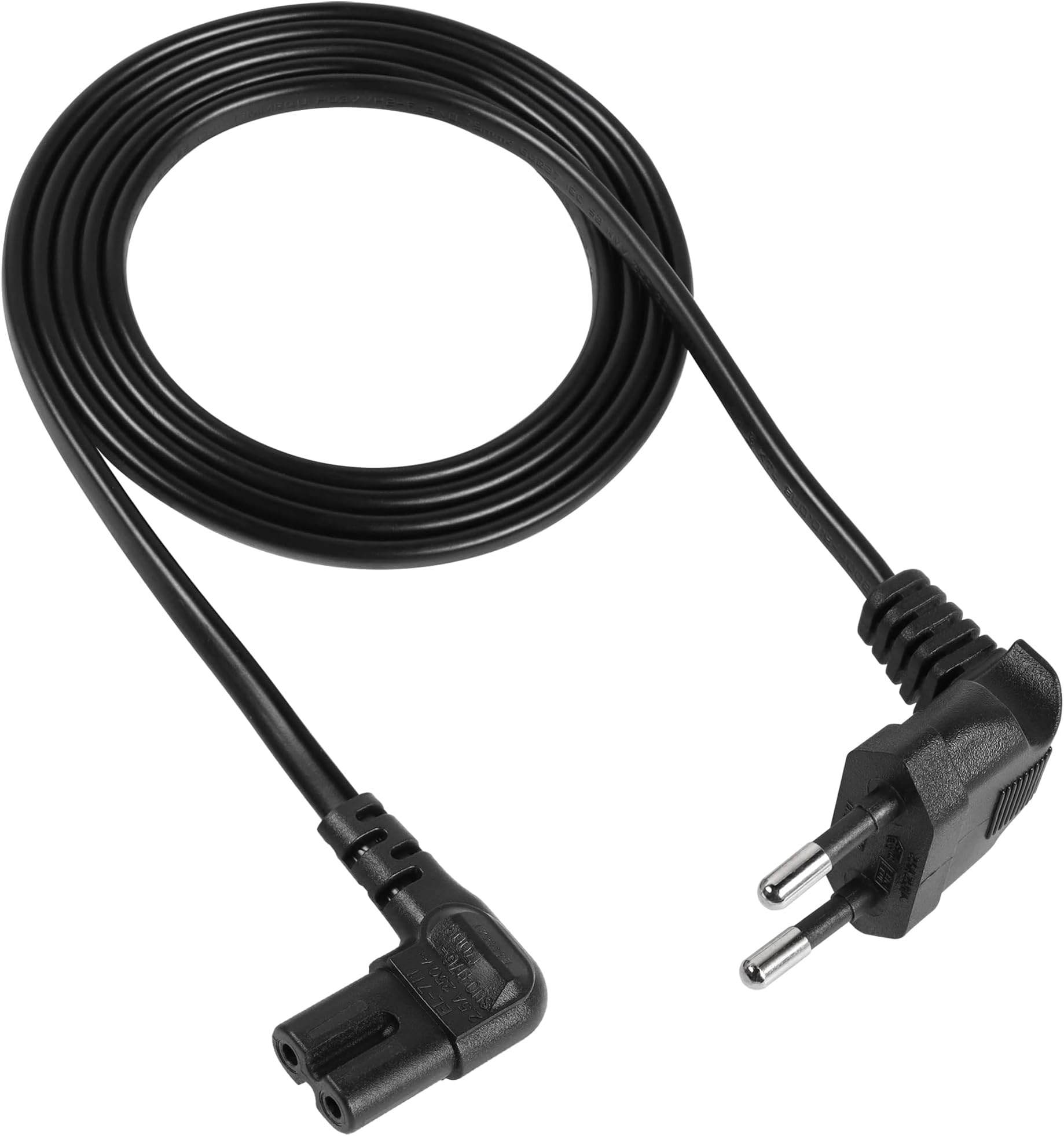 YACSEJAO Euro Anschlusskabel beidseitig abgewinkelt Typ C Eurostecker ...