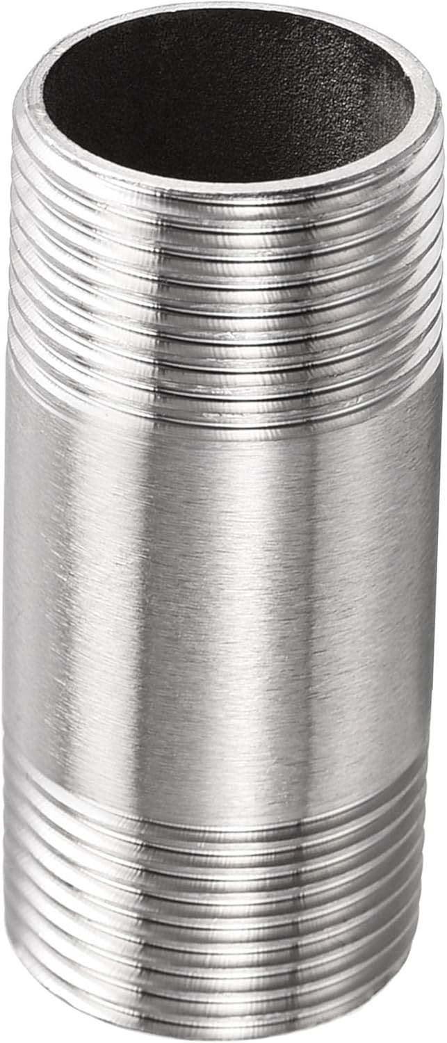 Amazon.com: M METERXITY 304 Stainless Steel Male to Male Nipple Pipe ...