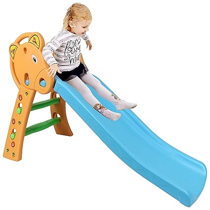 Webby Foldable Garden Slide Toy for Kids - Orange & Blue : Amazon.in ...