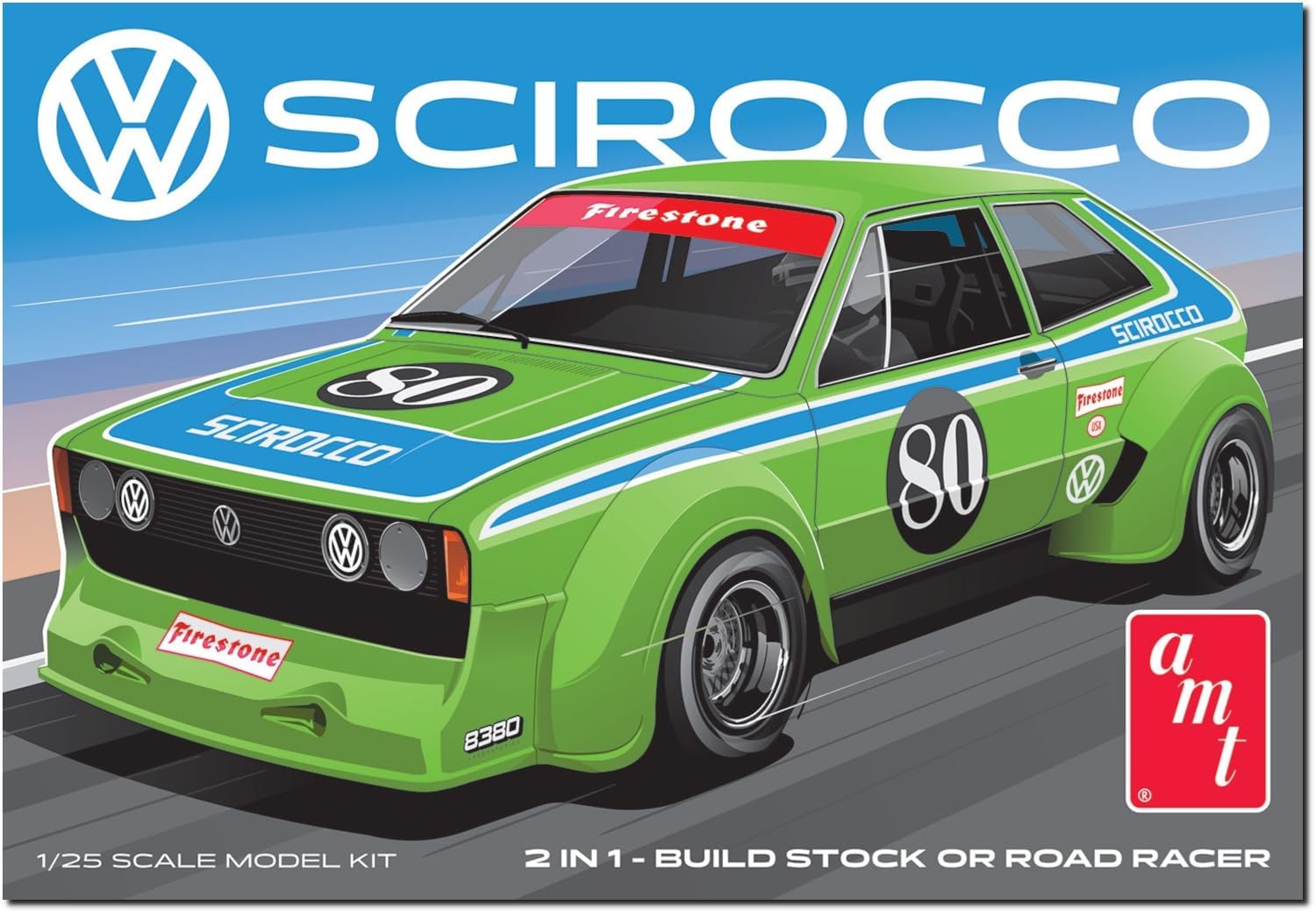 Amazon.com: AMT Volkswagen Scirocco T/A Champ Model Kit 1:25 Scale – Build Stock or Race Version ...