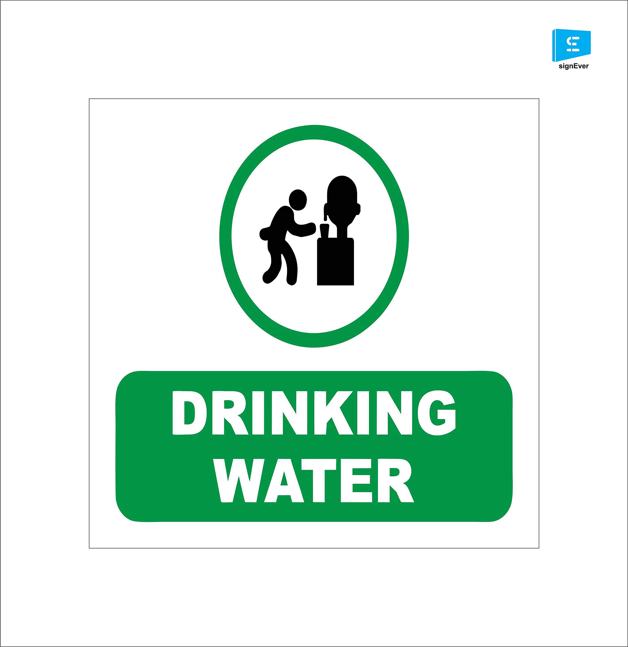 Buy SIGN EVER Drinking Water Sign Boards for School College Office ...