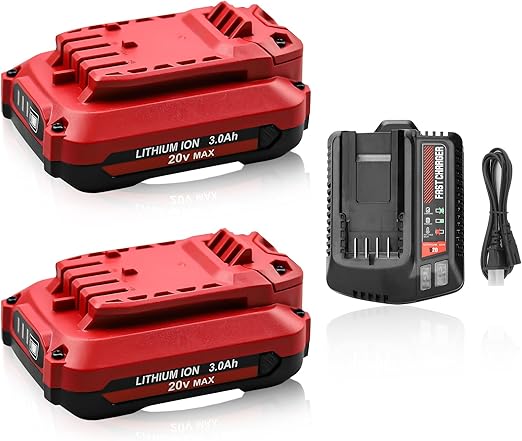Amazon.com: 2Pack 20V 3000mAh CMCB202 Replacement for Craftsman 20V ...