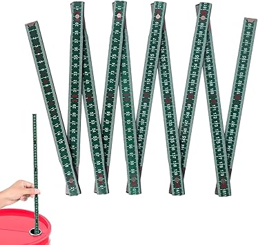 2 Meters 10-Fold Measuring Stick, Portable Foldable Ruler Durable ...