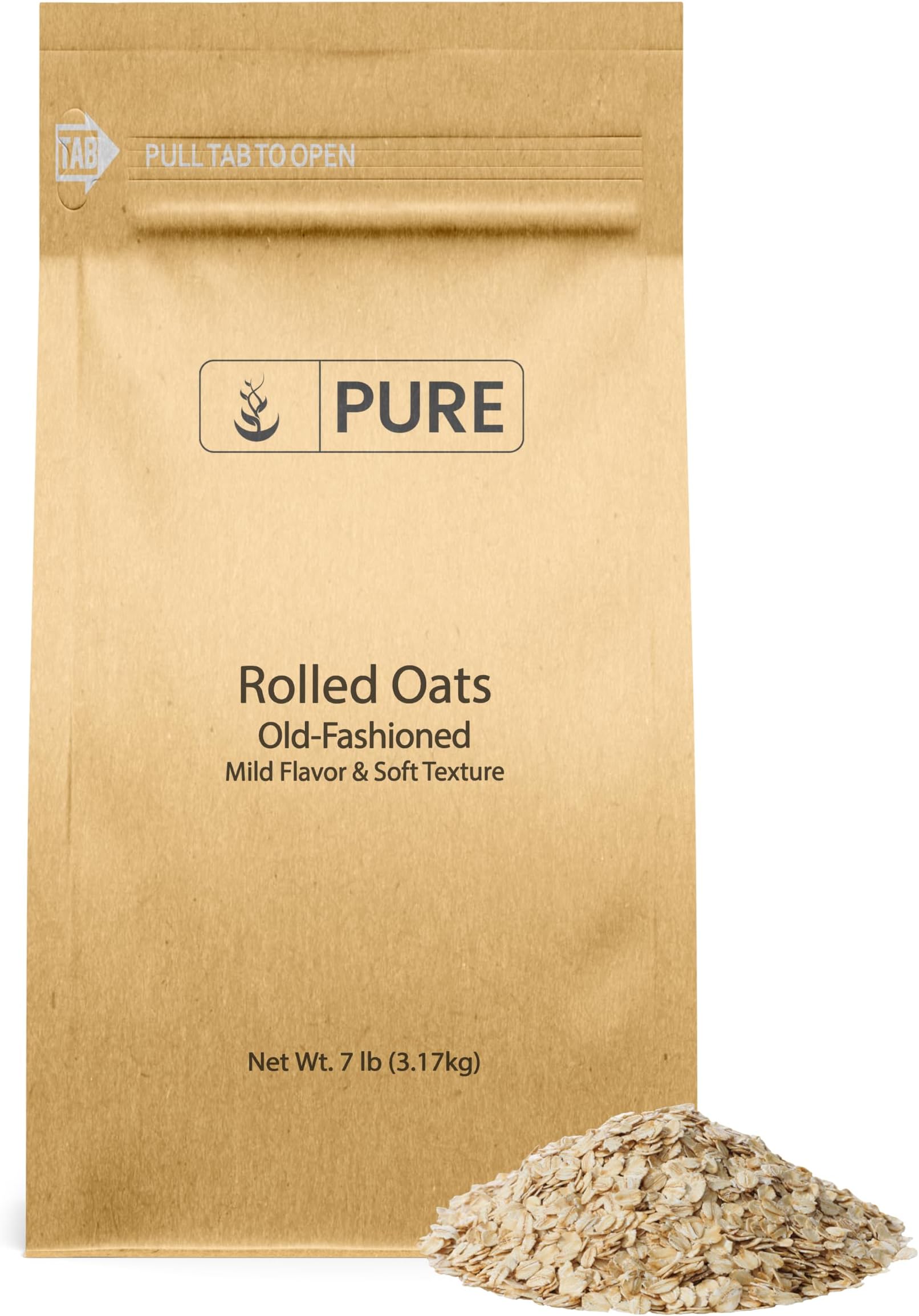 Amazon.com: Rolled Oats, 10 lb Bucket, Lab tested Chemical Free, NON ...