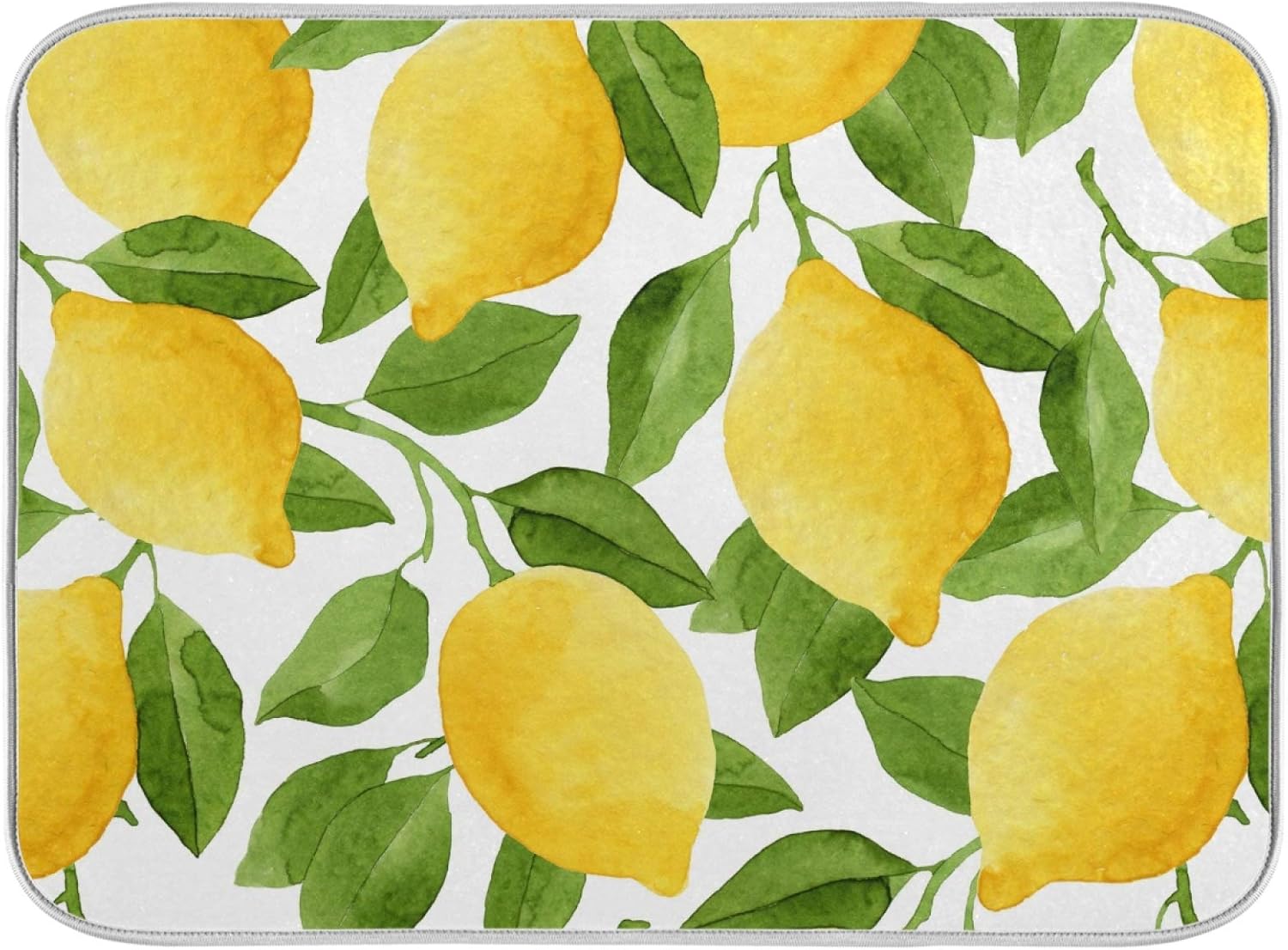 Amazon.com: Kcldeci Lemon Dish Drying Mat 18x24 inch Drying Pad Dish ...