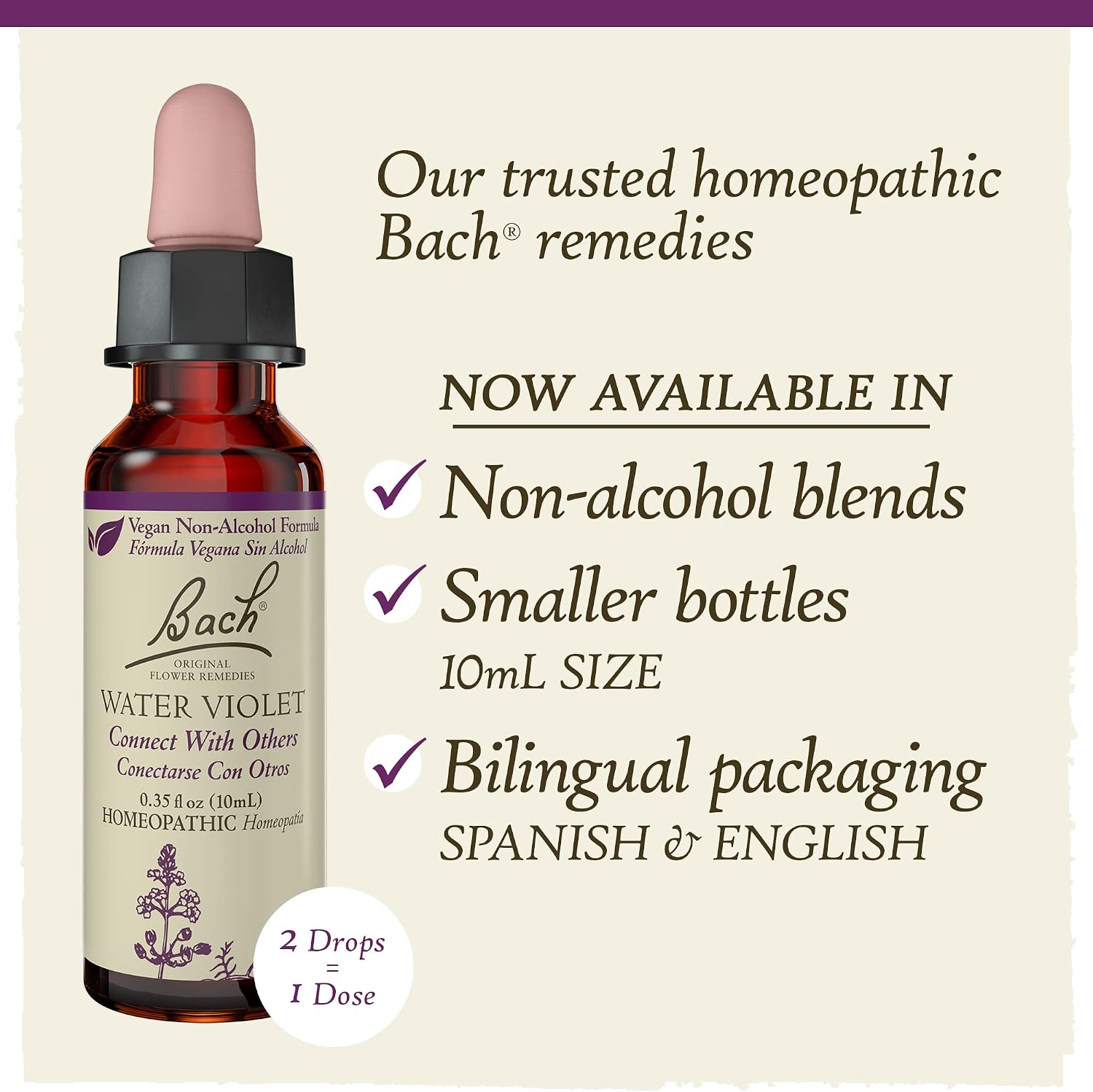 Bach Remedios florales originales, violeta agua para conectarse con ...