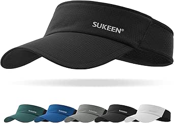 Sukeen Sports Sun Visor for Men Lightweight Packable Large Head ...
