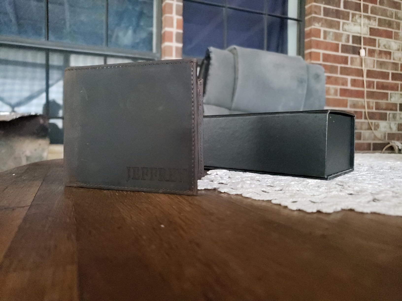 Amazon.com: Personalized Leather Wallet for Men, Fathers Day Gifts for ...