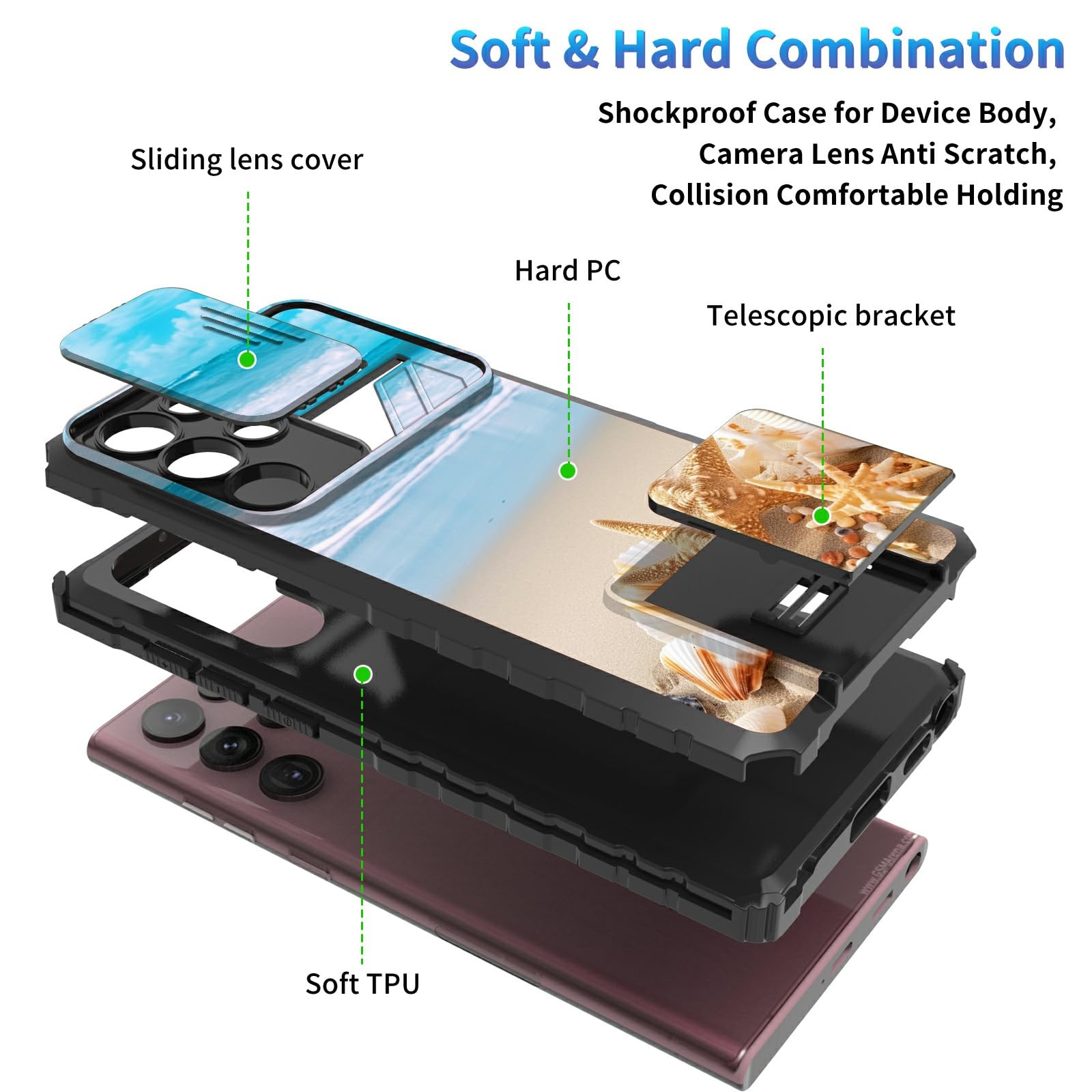 Snapklik.com : BREIDMKFM For Samsung Galaxy S24 Ultra 5G Case, Galaxy S24 Ultra Case