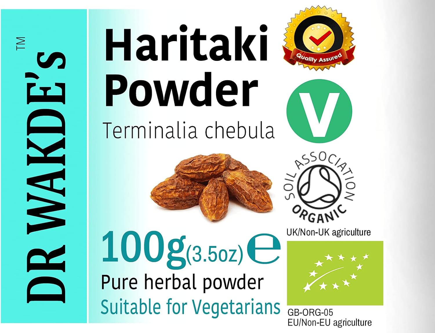 DR WAKDE Organic Haritaki Powder (Hirda Terminalia chebula) – 100 g (3. ...