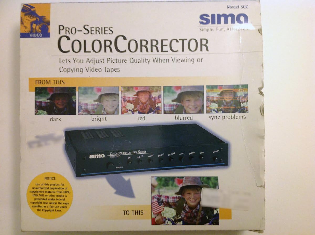 Sima SCC vídeo Corrector de Color (descontinuado por el Fabricante ...