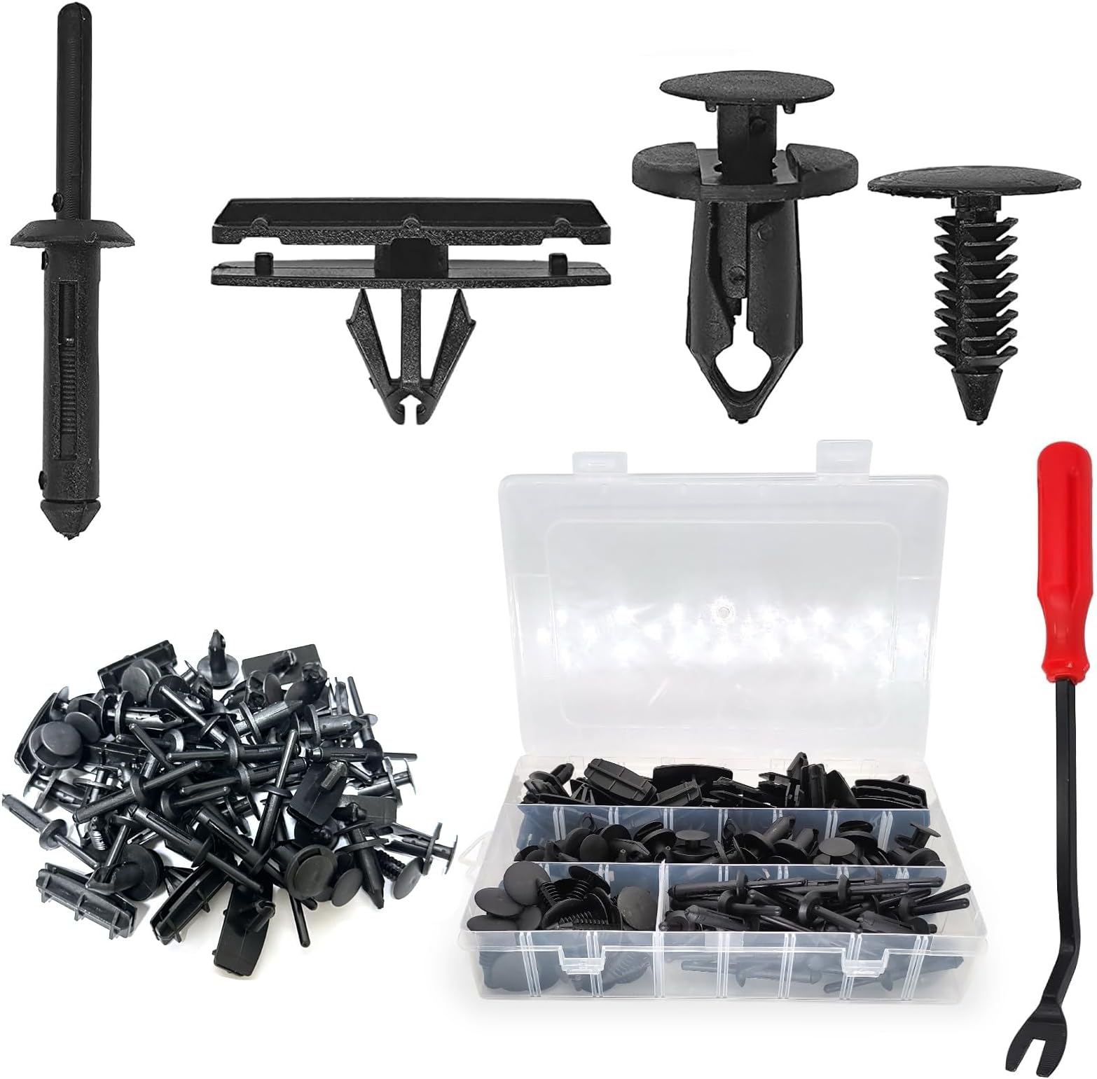 Amazon.com: OAUTOO 80pcs Fender Flare Clips Hardware Kit for Jeep ...