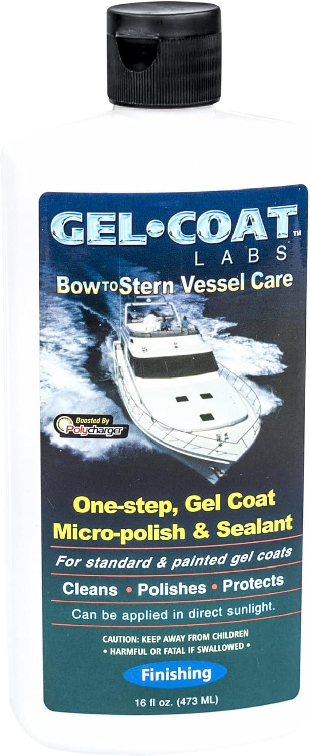Amazon.com: Gel Coat Labs One-Step Gel Coat Micro-Polish & Sealant, 16 ...