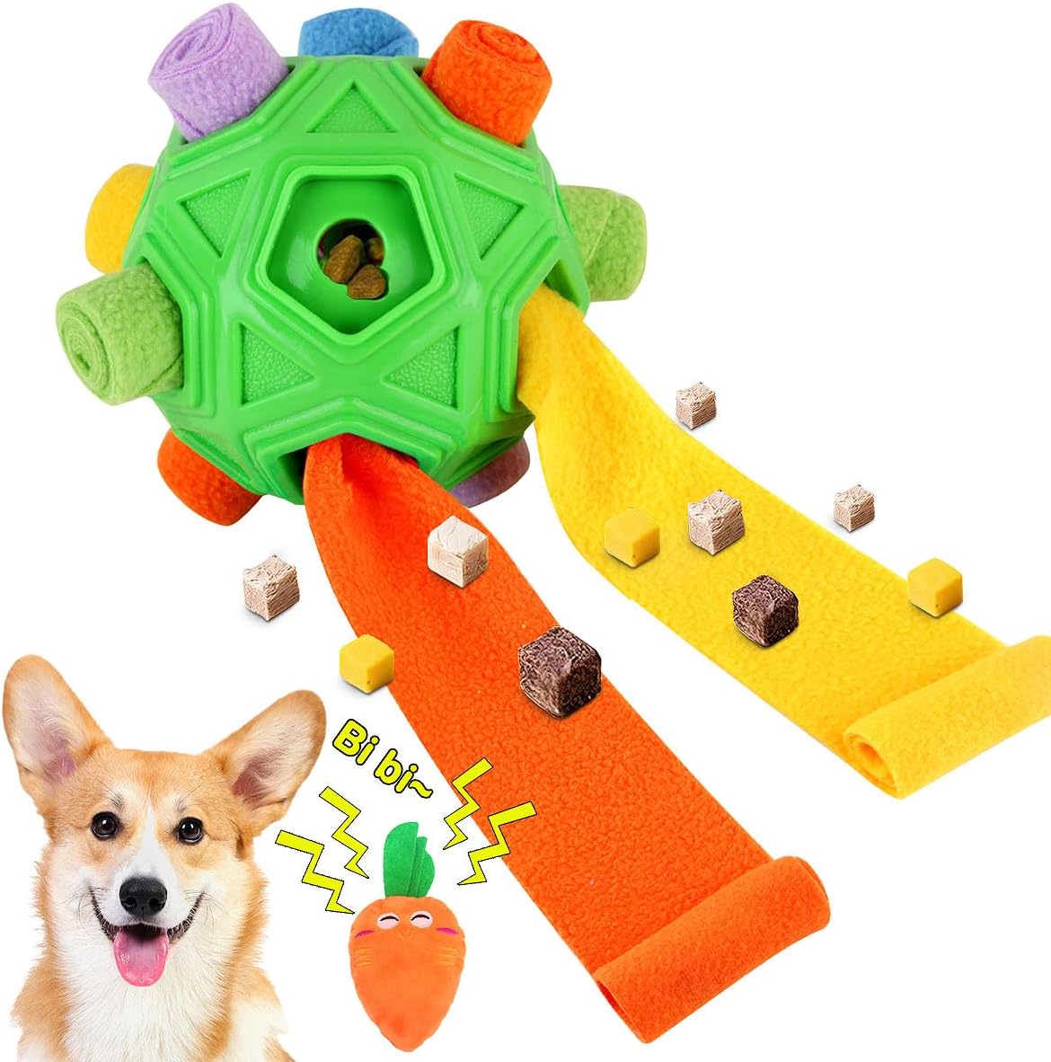 Pet Supplies : Lmhce Dog Snuffle Ball Toy, Interactive Dog Puzzle Ball ...