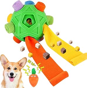 Dog Snuffle Ball, Interactive Puzzle Dog Sniffle Treat Ball Toys to ...
