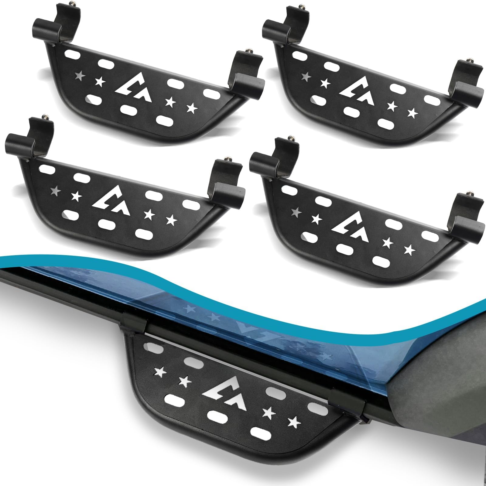 Amazon.com: 4 PCS Side Steps Fit for 2021 2022 2023 2024 Ford Bronco 4 ...