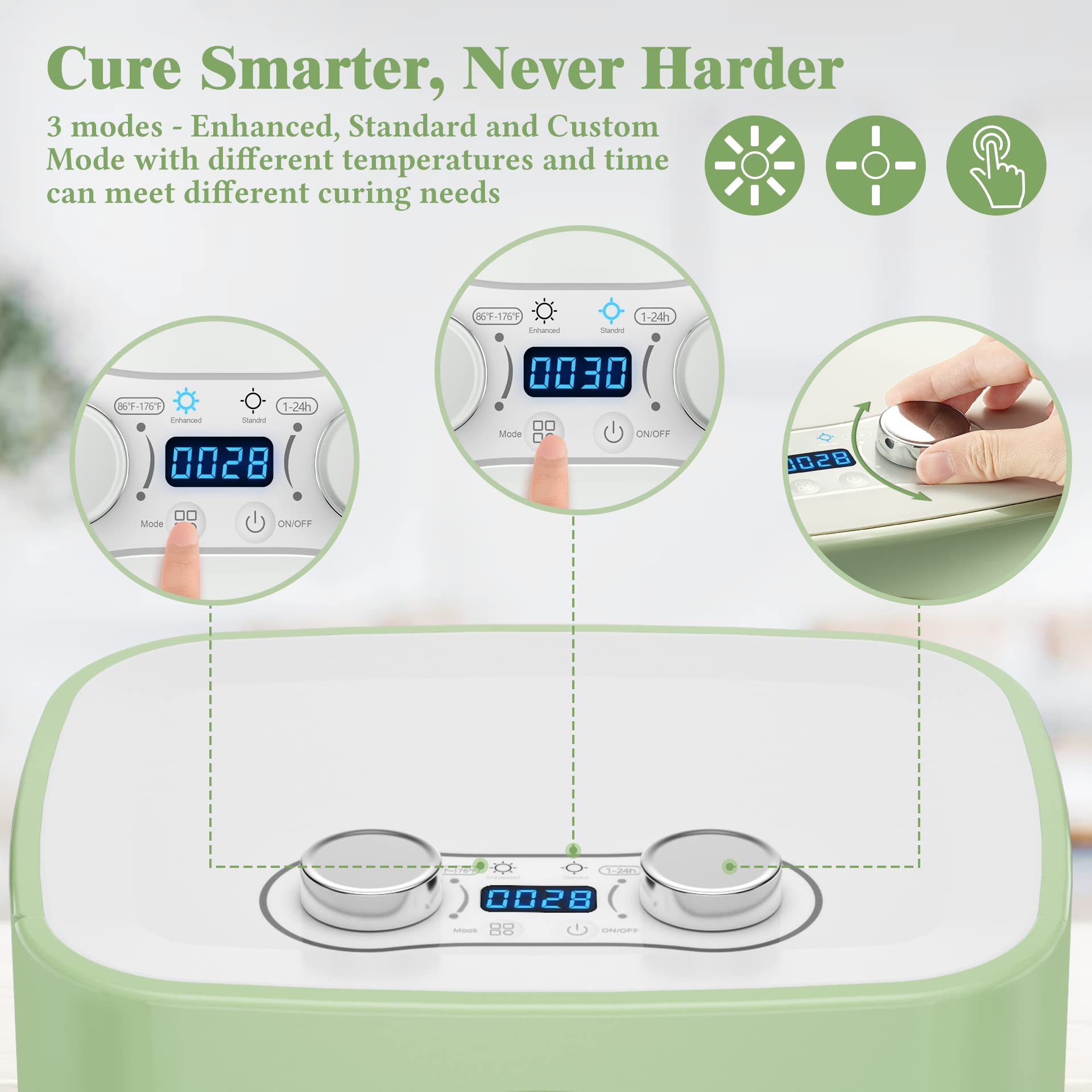 Whoaoh Resin Curing Machine Large Resin Dryer with 5 Removable Drawer ...