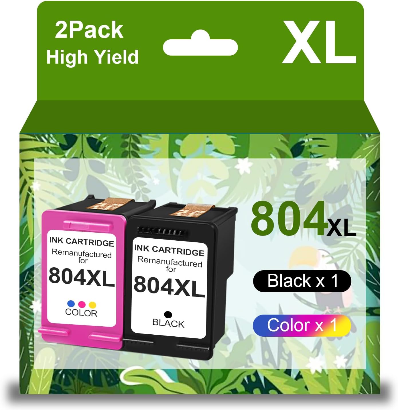 HP 804XL Genuine Original Tri-Color Ink Printer Cartridge works with HP ...