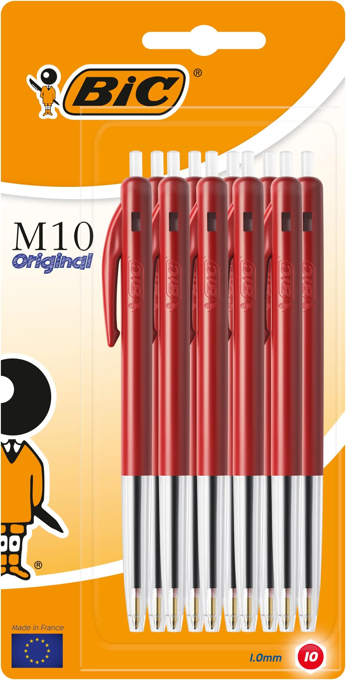 BIC Cristal Original Stylos-Bille - Couleurs Assorties, Un Paquet de 10 ...