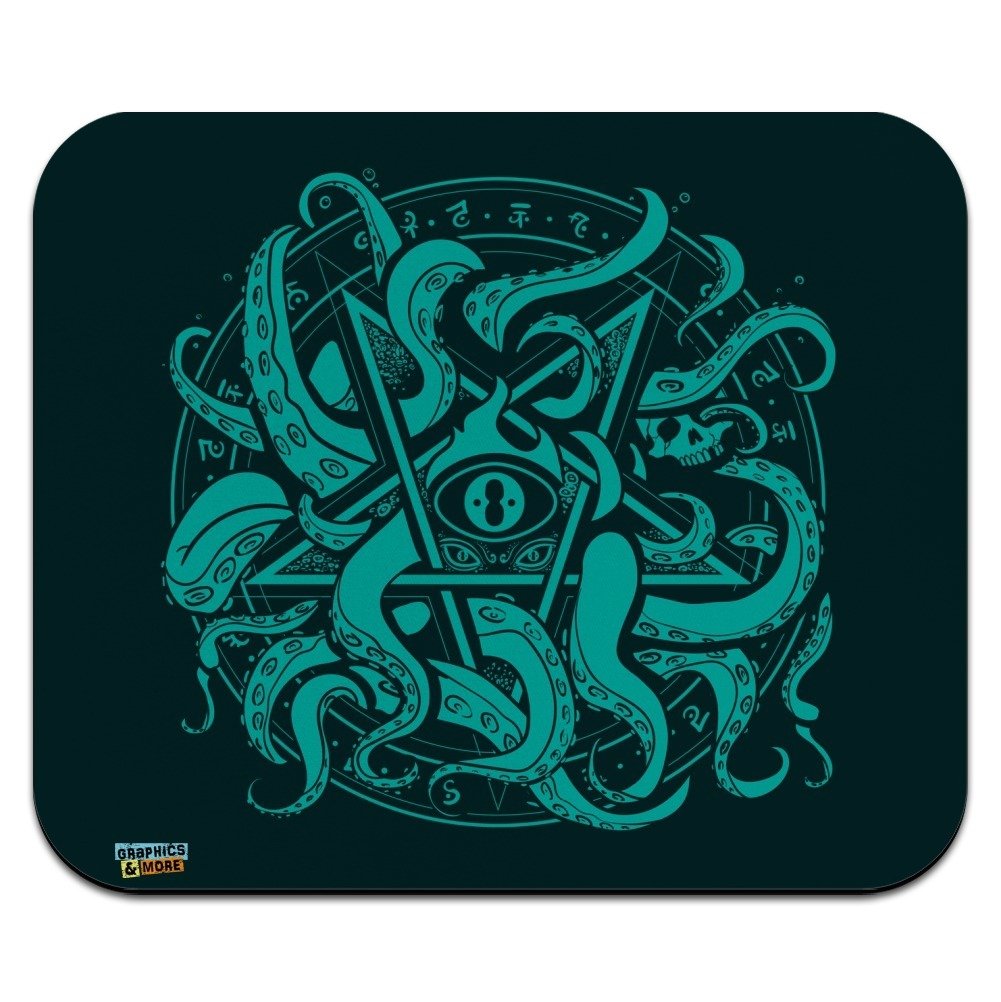 Amazon.com: Cthulhu Elder Sign Pentagram Low Profile Thin Mouse Pad ...